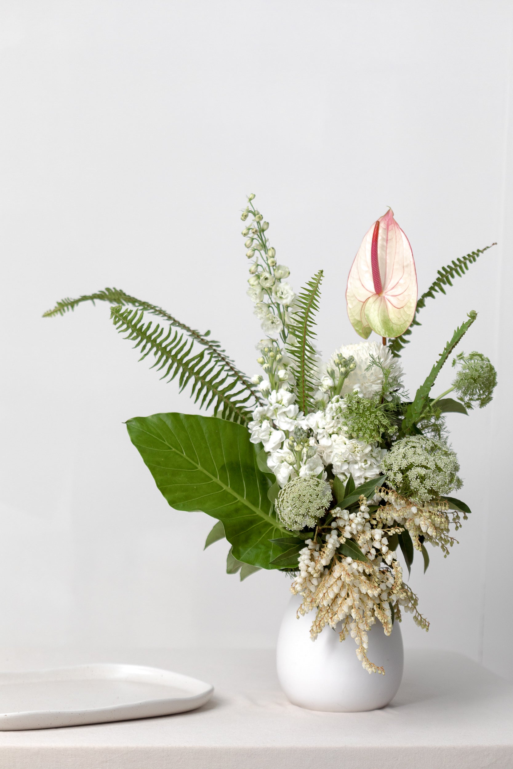 Miss B White Bouquet - Adelaide Flower House