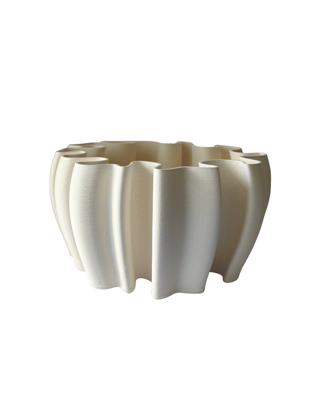 Wavy Ceramic Bisque Bowl – Adelaide Flower House